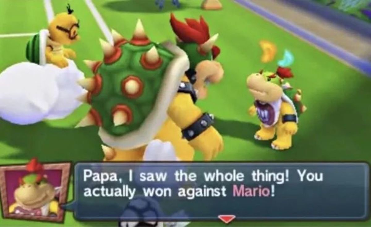 Bowser is a good dad
