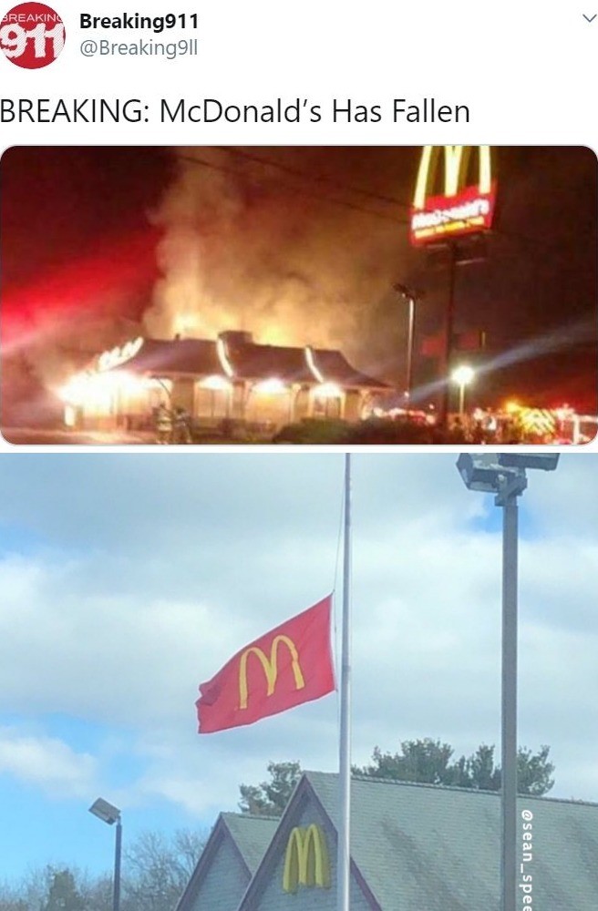 Mcdonalds has fallen