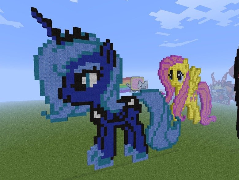 Minecraft Princess Luna Pixel art