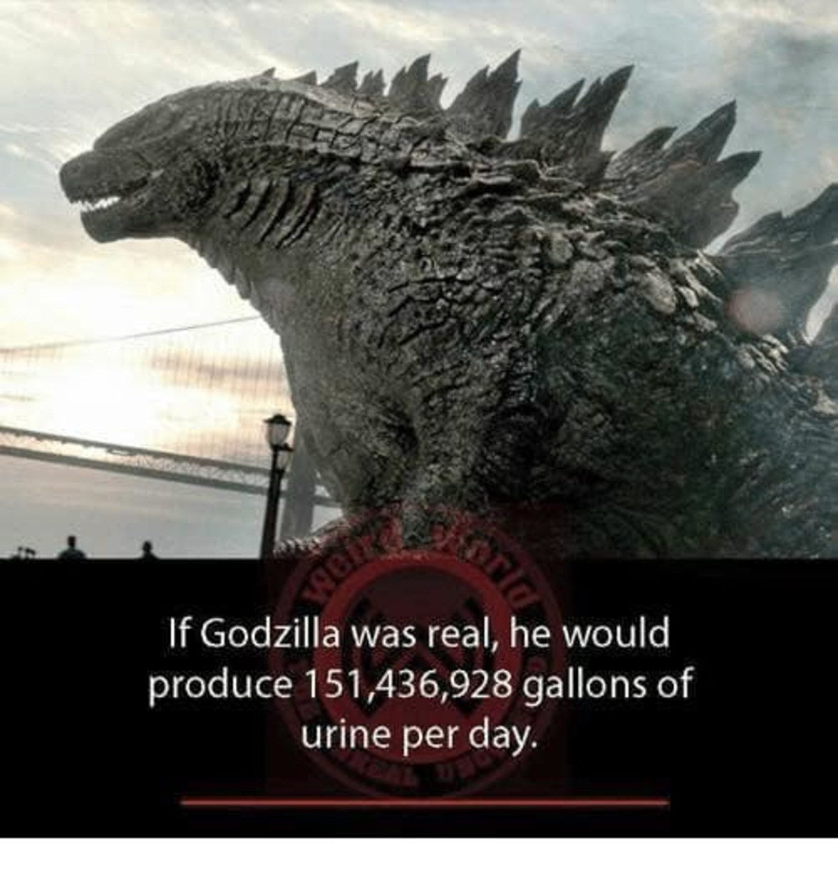 Pee is stored in godzilla