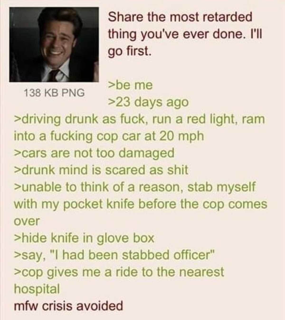 self inflicted